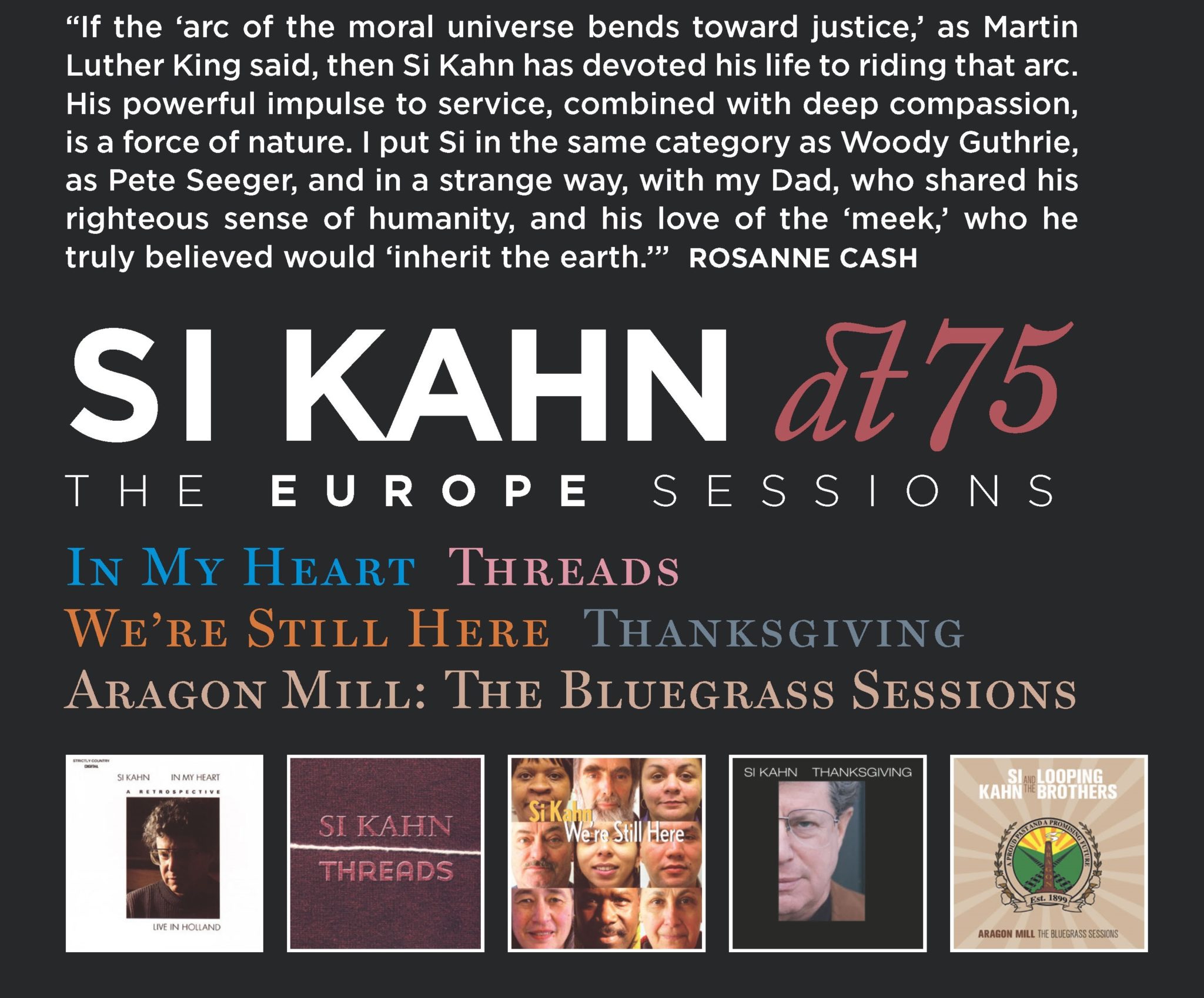 Pre-Order Si Kahn’s limited edition 5-CD compilation Si Kahn at 75: The ...